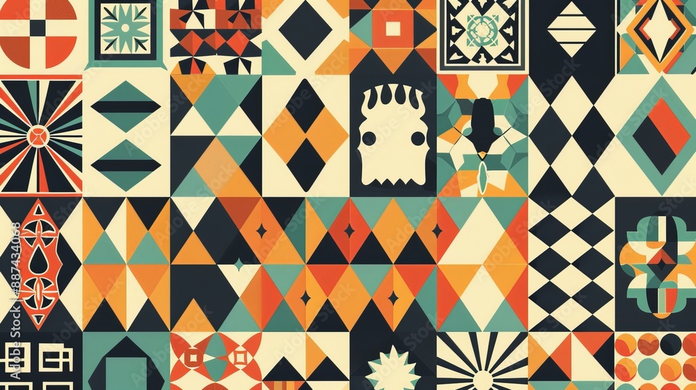 Explain how to blend traditional and modern elements in geometric ...