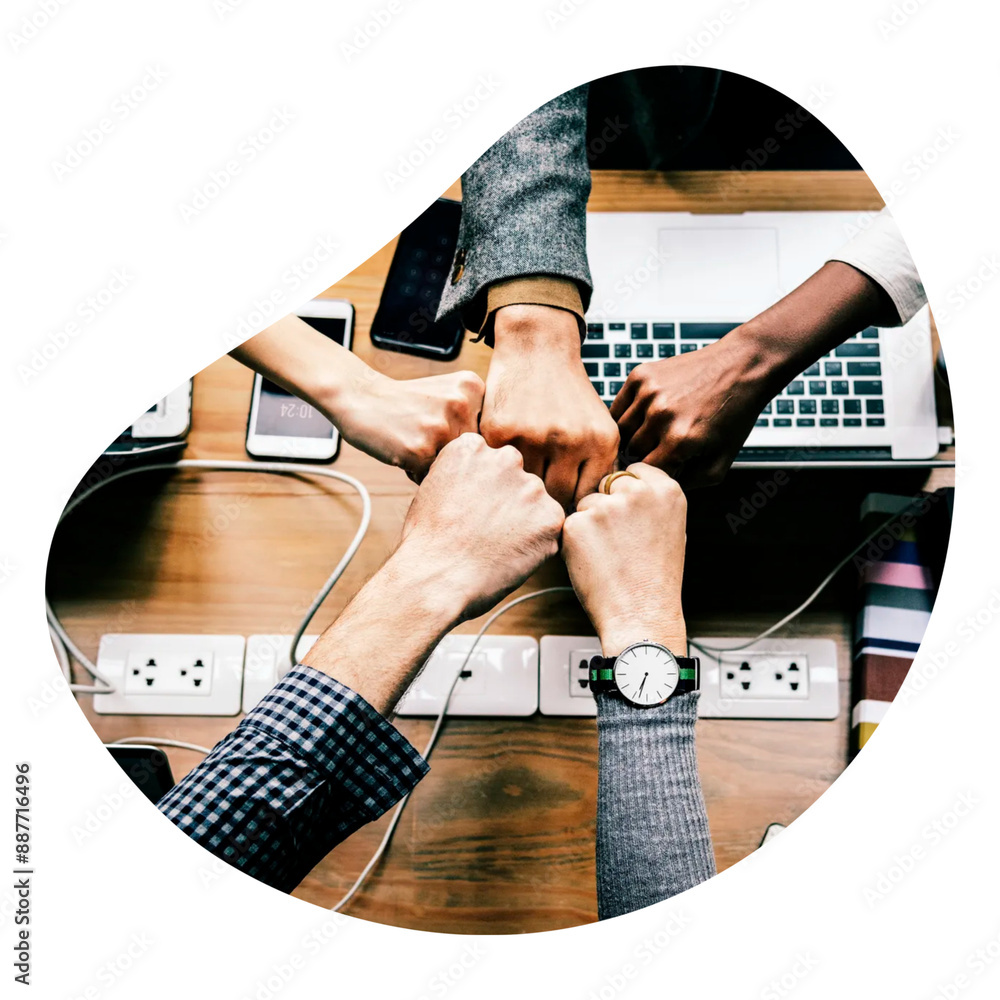 Office teamwork png badge element, transparent background Stock Photo ...