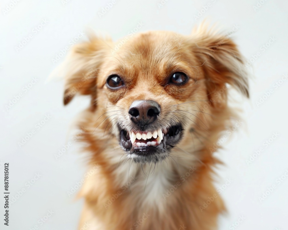 Funny Dog with Disgust Face Showing Denial and Disagreement. Cute Pet ...