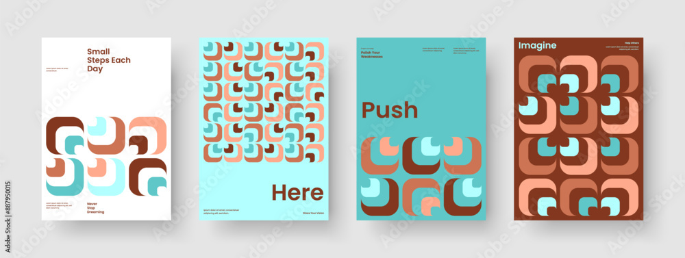 Geometric Flyer Design. Abstract Brochure Template. Isolated Poster ...