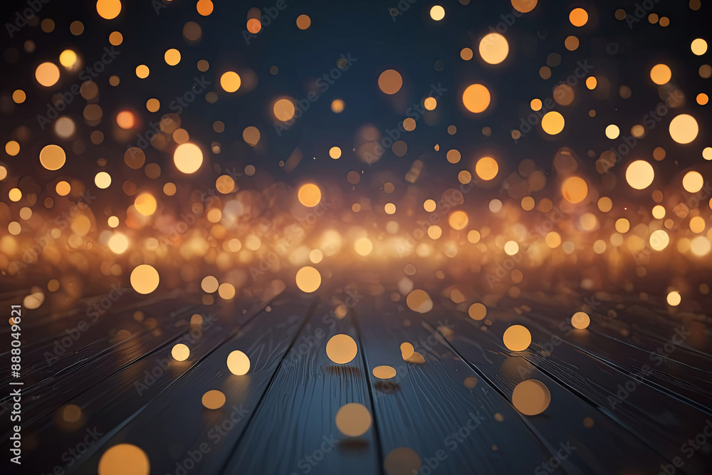 Bokeh lights product background with soft, blurred lights creating a ...