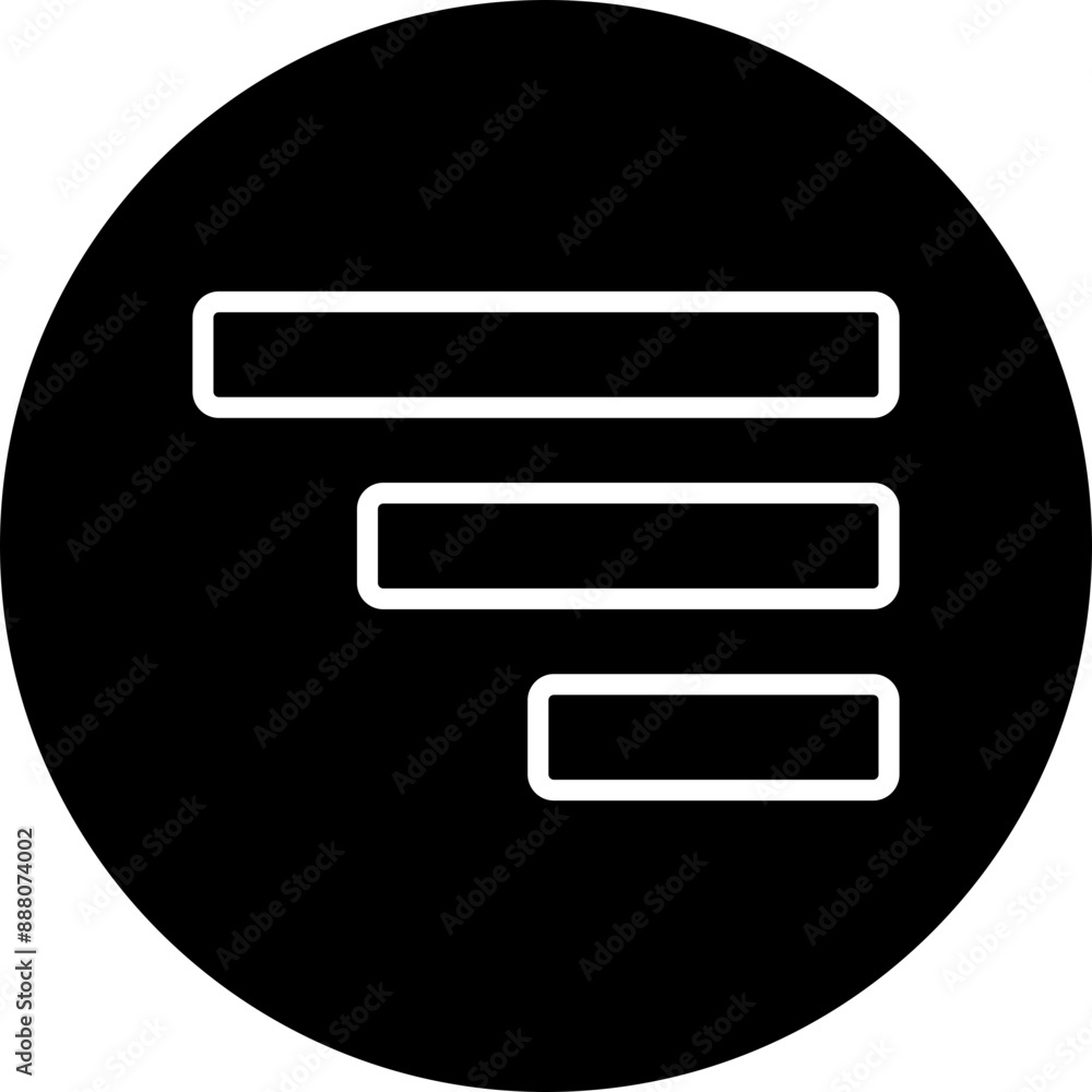 Vector de Stock Menu icon black flat and line vector UI Design Elements ...