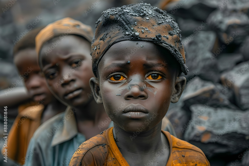 Children in impoverished African regions working in hazardous coal ...