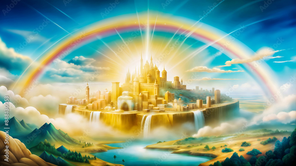 Illustration of the bride of Jesus Christ the New Jerusalem the ...