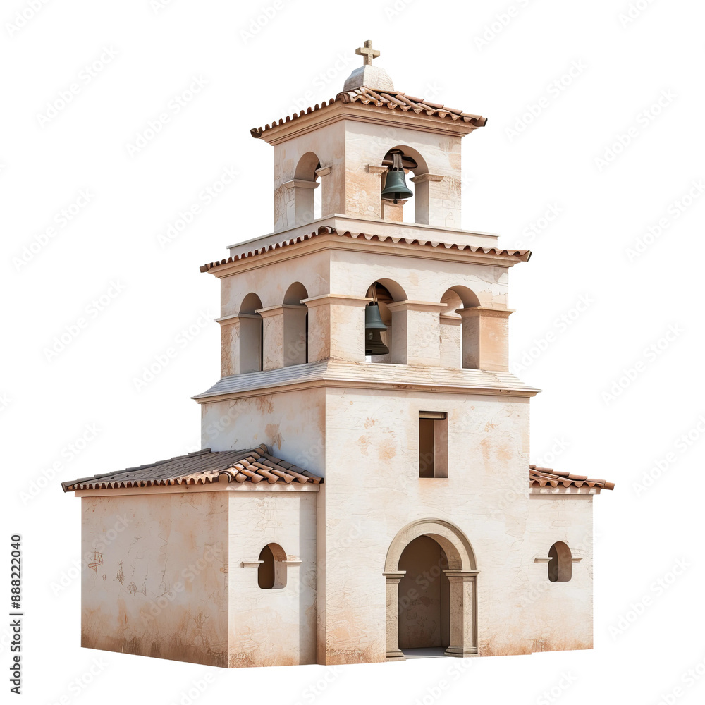church isolated on a white background, png Stock Illustration | Adobe Stock