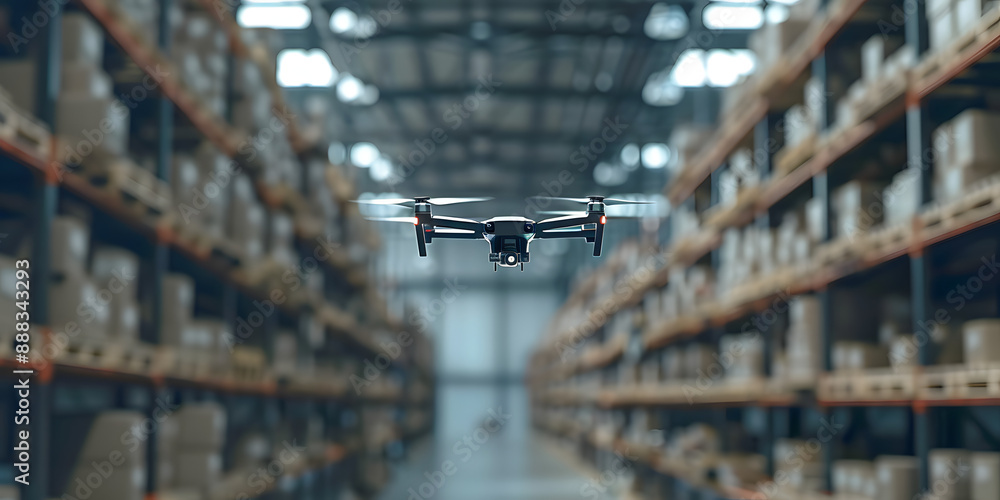 Innovative Industrial Solution Autonomous Drone Delivering Parts in ...