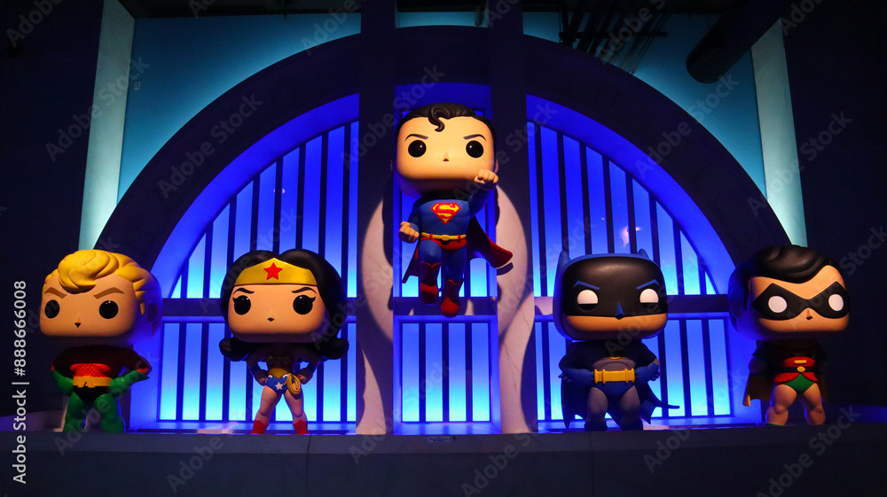 Hollywood, California – July 16, 2024: Interior view of FUNKO Hollywood ...