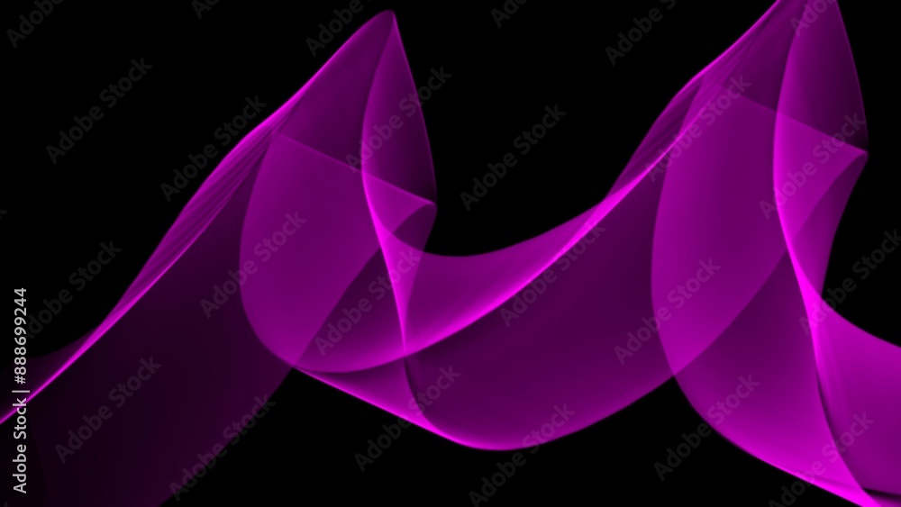 swooping magenta abstract windows style light waves in motion on a ...