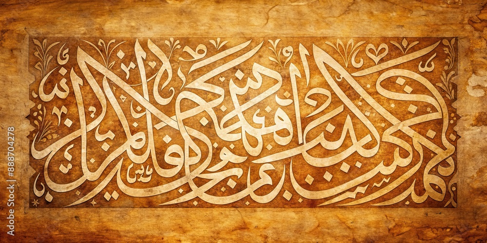 Arabic message written in beautiful calligraphy , Arabic, message ...