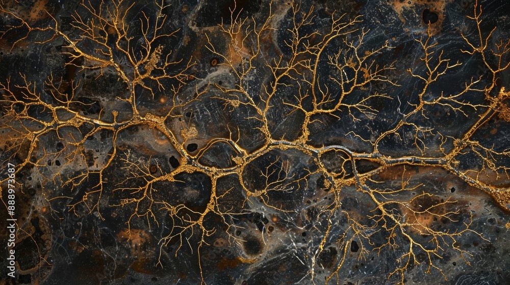 Cerebral cortex light micrograph Protoplasmic astrocytes of the grey ...
