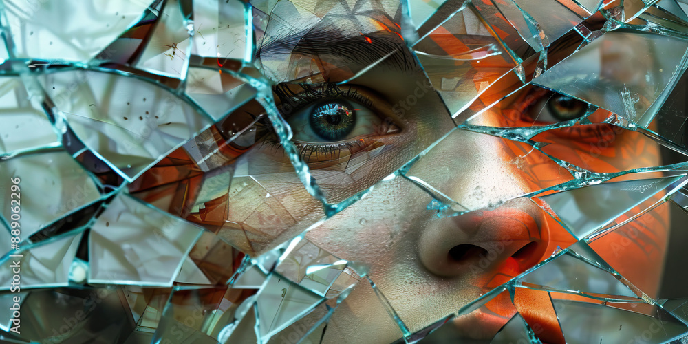 Broken Bond of Unity: A shattered mirror, reflecting the many fractured ...