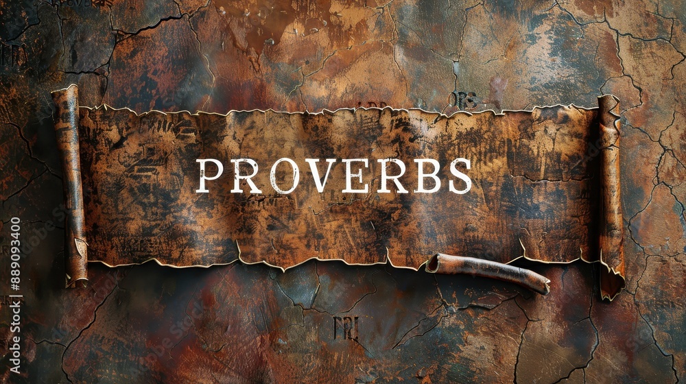 Vintage Scroll of Proverbs: Essential Biblical Text for Spiritual ...