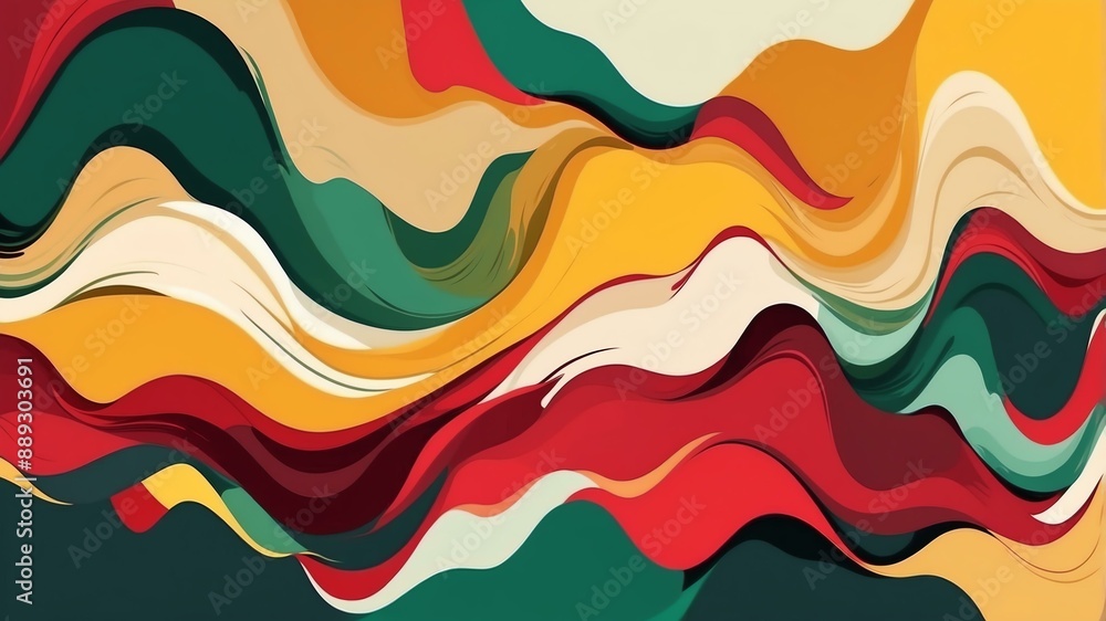 abstract color palette wallpaper with ruby red mustard background Stock ...