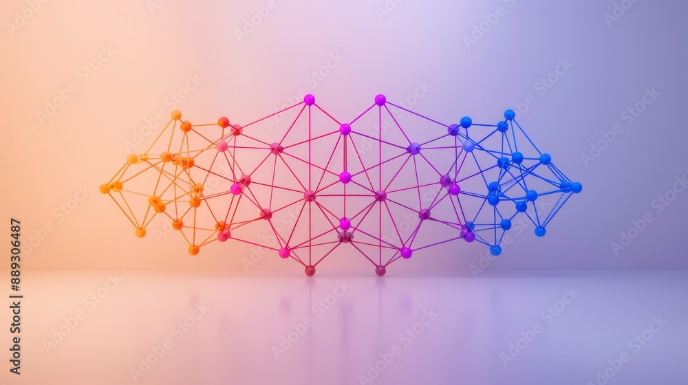 A detailed diagram of a star network configuration, showing a central ...