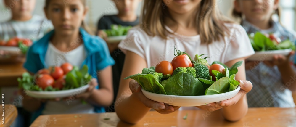 Exploring the Food Pyramid Students Engaged in Learning About Daily ...