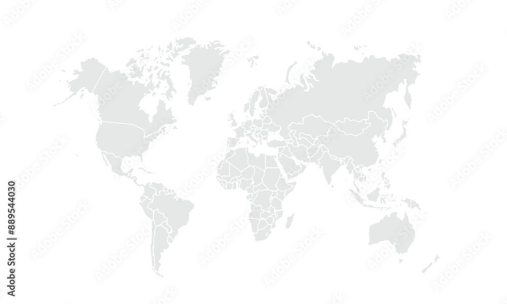 World map Grayscale,isolated on white background for website layouts ...