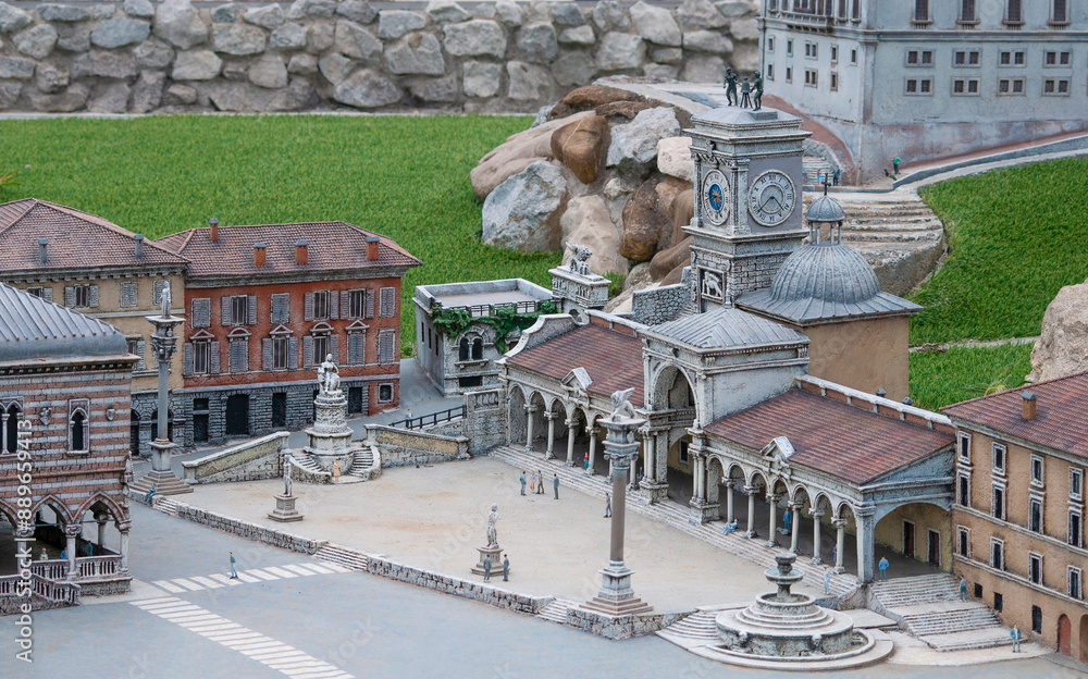Viserba, Italy - June 25, 2024: Udine at Theme park Italy in Miniature ...
