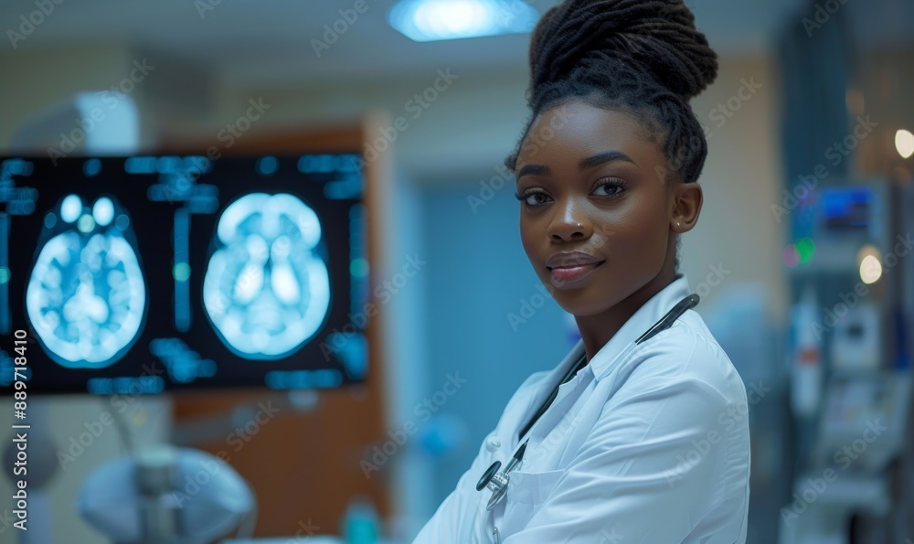 Medical Science Hospital: Confident Black Female Neurologist ...