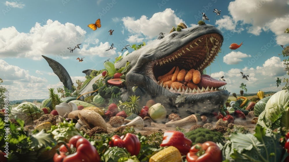 Food Chain: The linear progression of organisms, showing how energy and ...