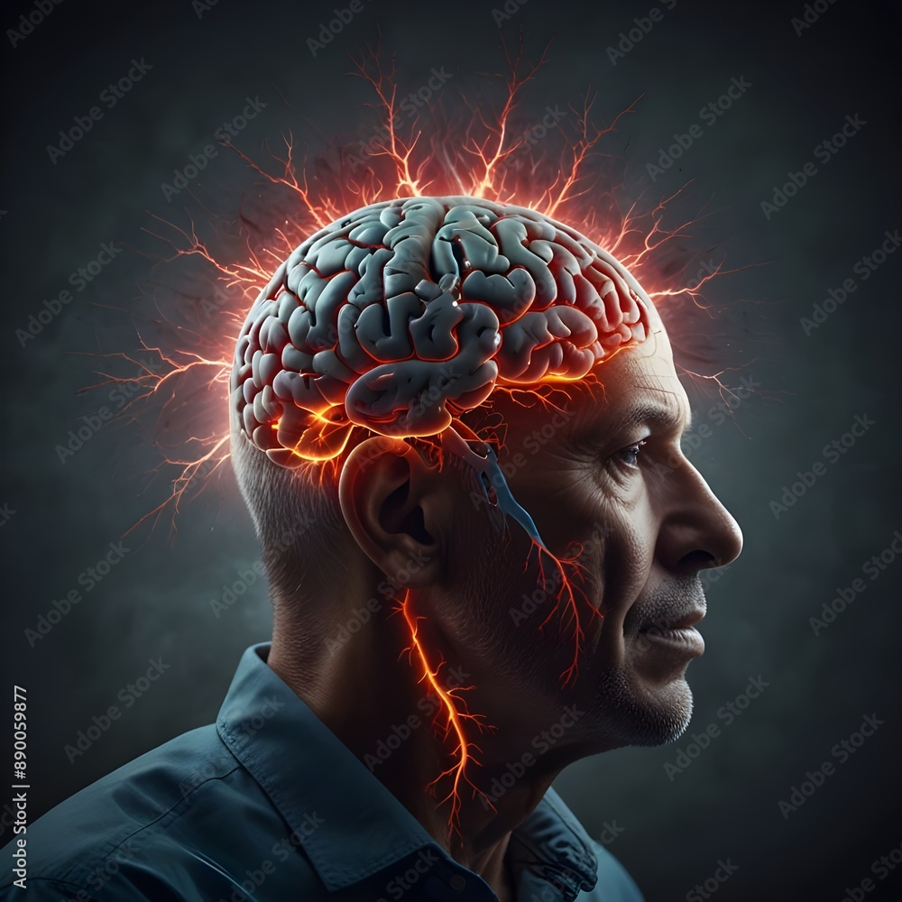 The Memory Loss and Cognitive Decline - Visualize a person with ...