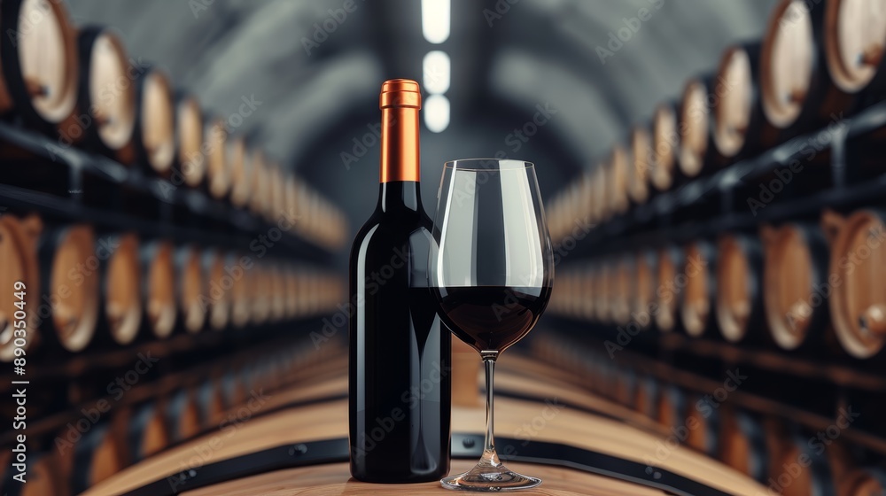 Wine cellar blueprint, efficient space usage, flat design illustration ...