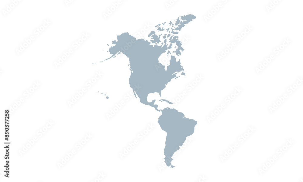 America map Modern Color,isolated on white background for website ...