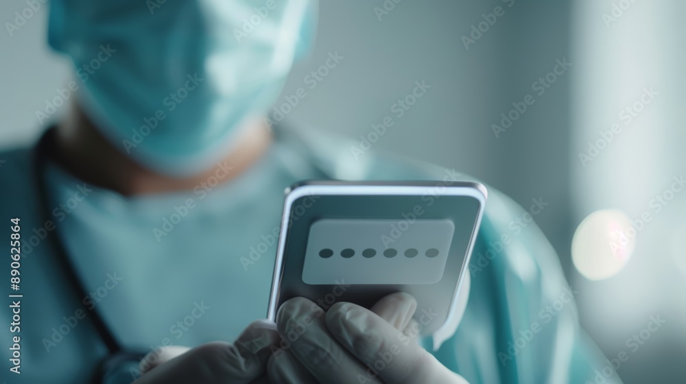 A healthcare professional using an AI-powered chatbot for patient ...