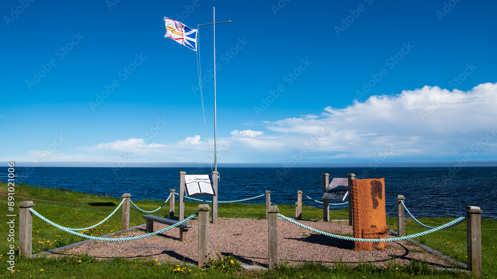 The S.S. Florizel memorial at Cappahayden, Newfoundland, commemorates ...