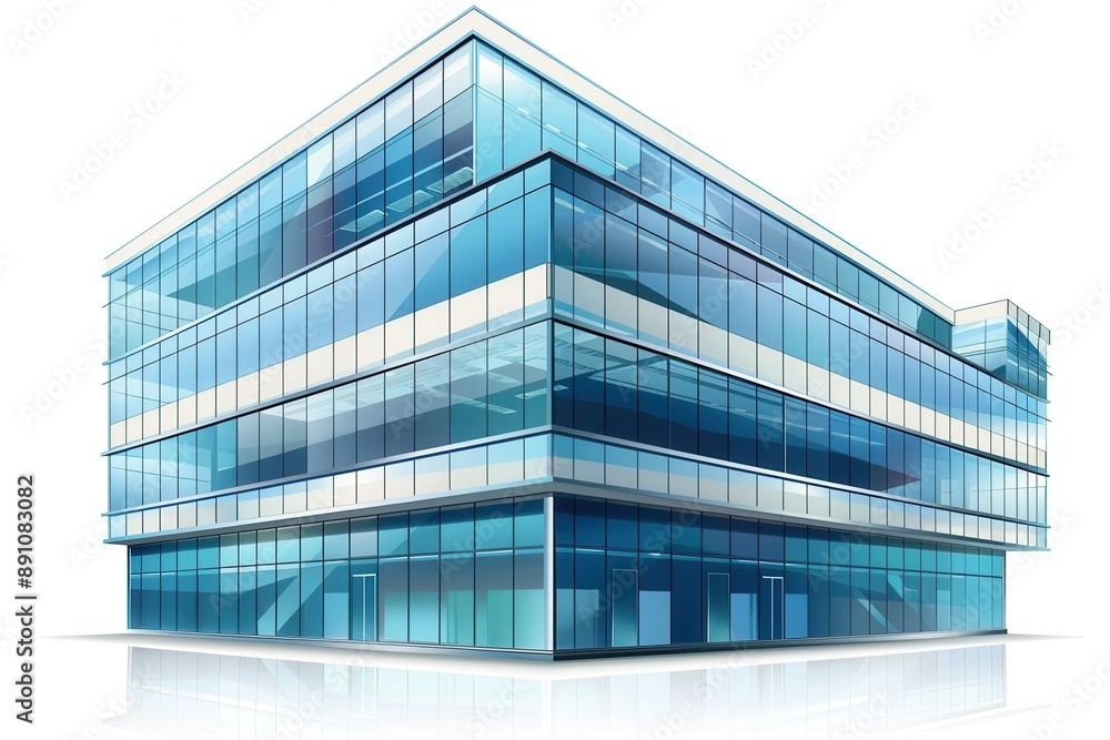 A office building clipart, corporate headquarters, realistic ...