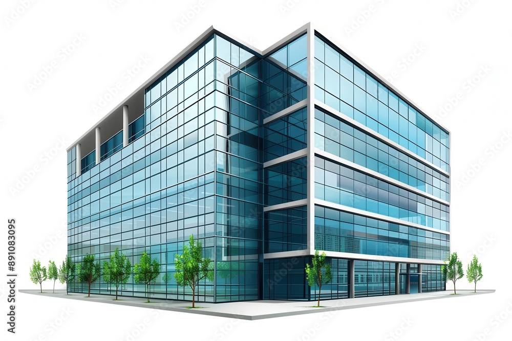 A office building clipart, corporate headquarters, realistic ...