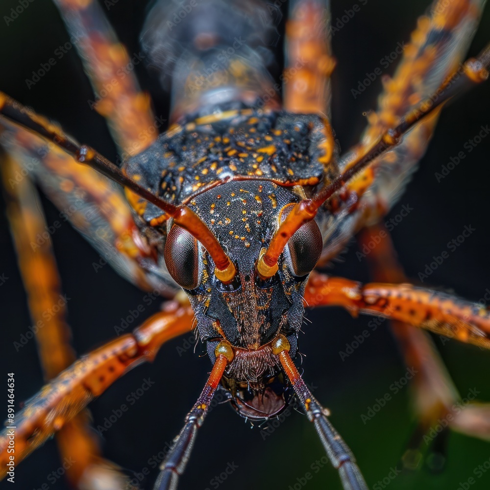 Close-Up Macro Shot of an Assassin Bug, for Nature Photography ...
