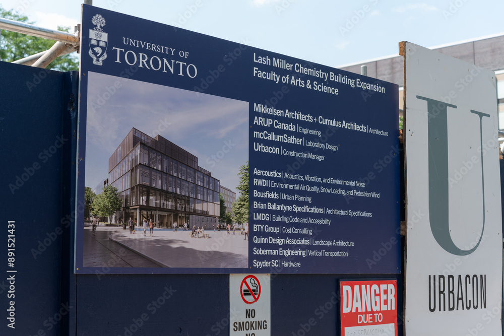 poster board with details of expansion to Lash Miller Chemistry ...