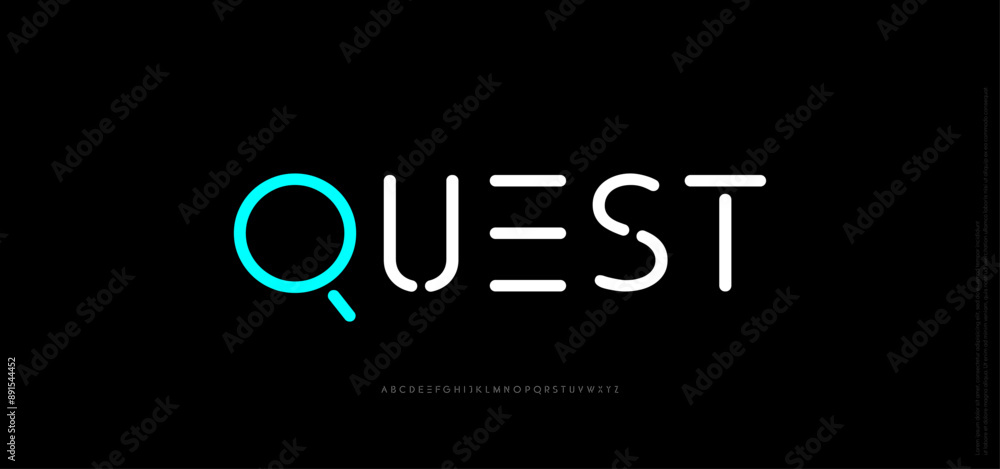 Minimal modern alphabet fonts logo. Typography minimalist urban digital ...