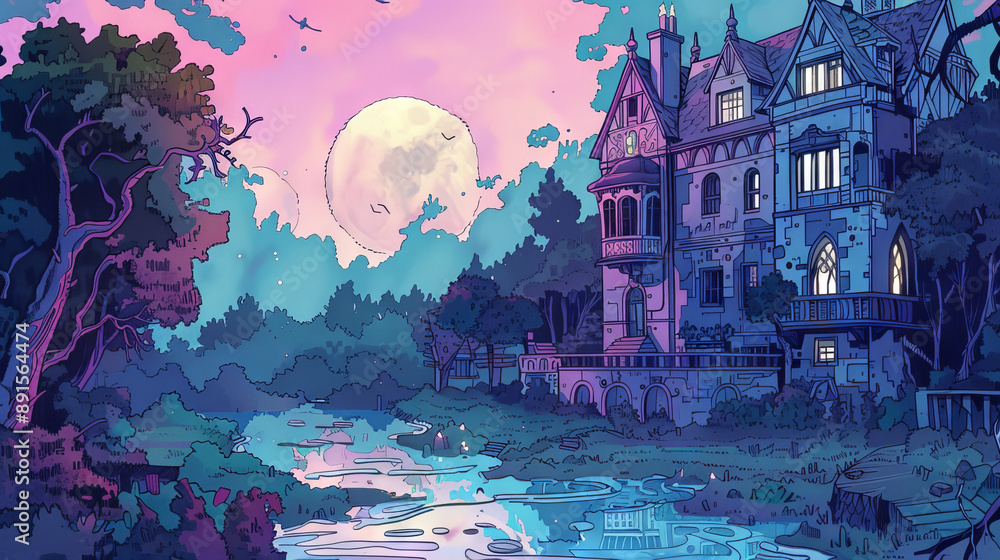 Illustrations that tell a story through sequential art, incorporating ...