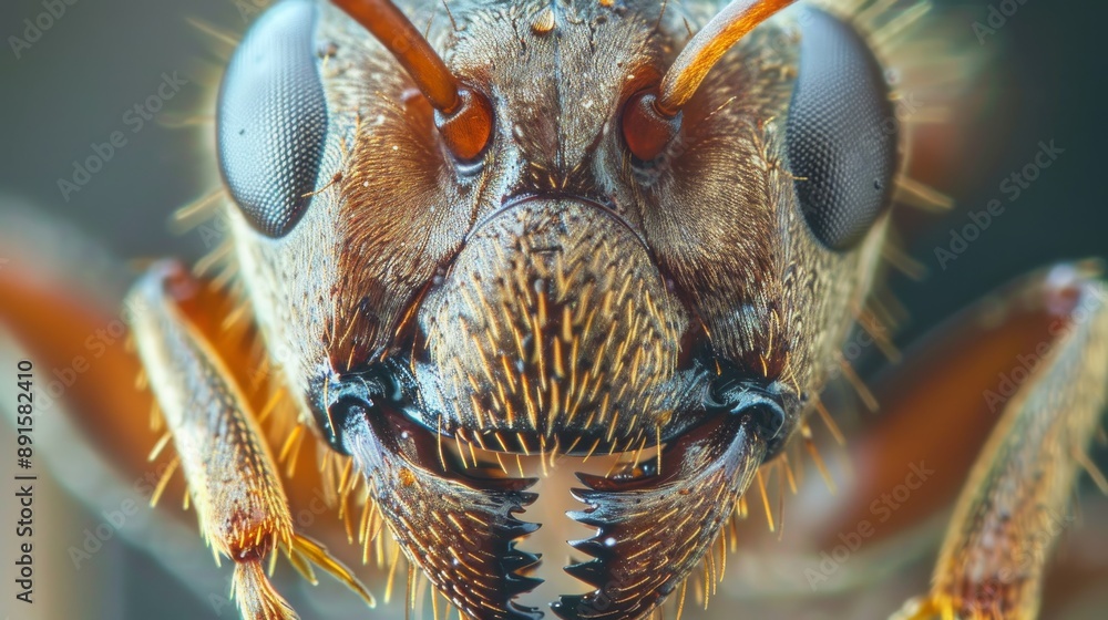 Amazing detailed photo of an ants face You can see every hair and ...