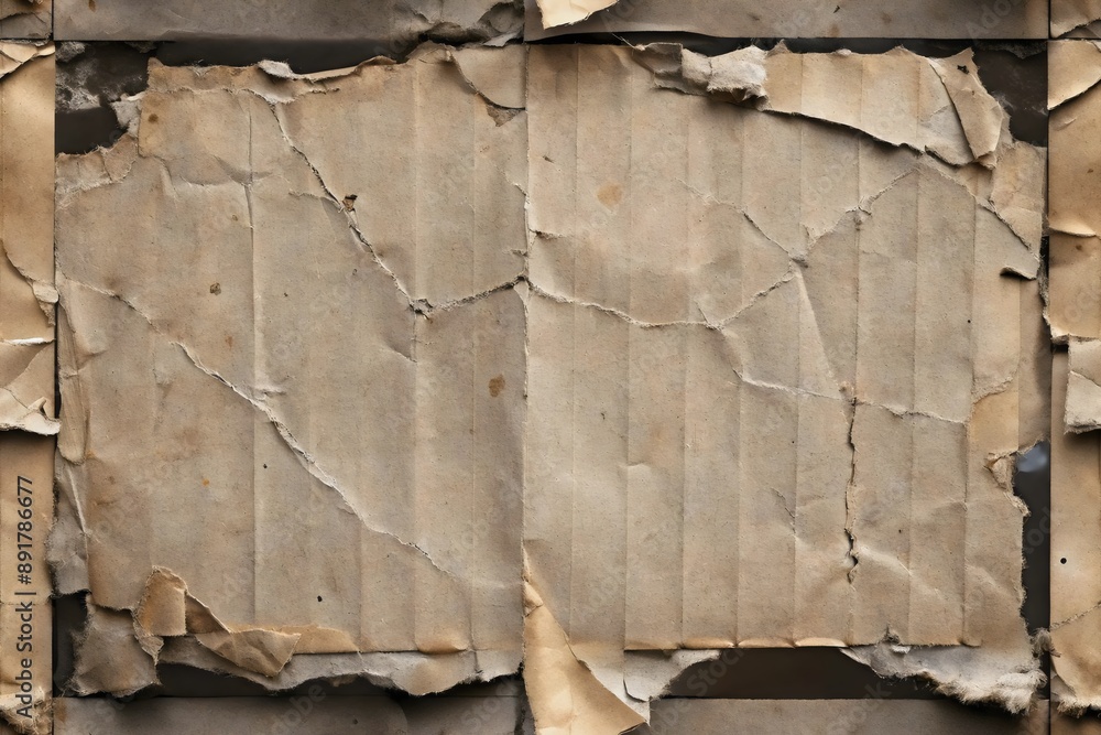Torn Aged Paper Texture Vintage Background Rustic Aesthetic Design ...