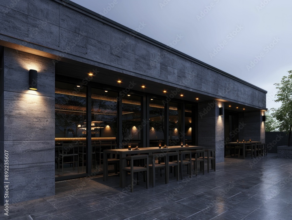 Restaurant exterior visualizations showcase a realistic and inviting ...