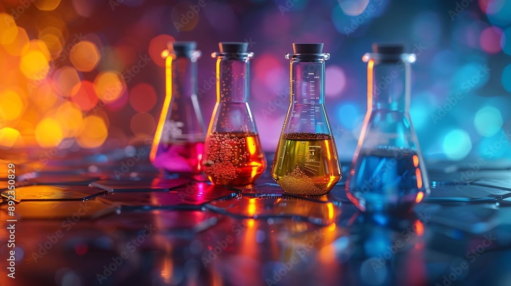 Infographic explaining the meaning of chemical equations with colorful ...