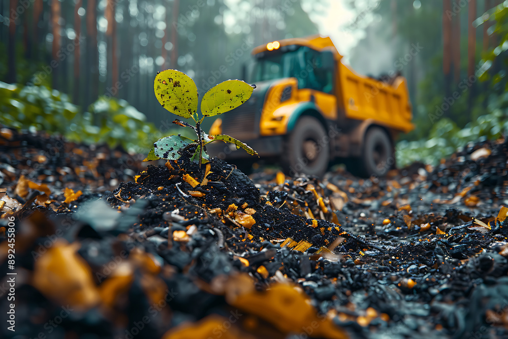 Recycling facilities processing waste materials to reduce landfill use ...