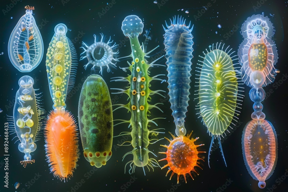 Stock-Foto „Fascinating Plankton Diversity Revealed in High-Resolution ...