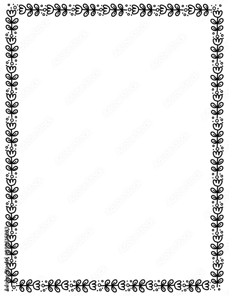 Doodle Borders Frames Clipart Commercial Use, Spring Doodle Borders ...