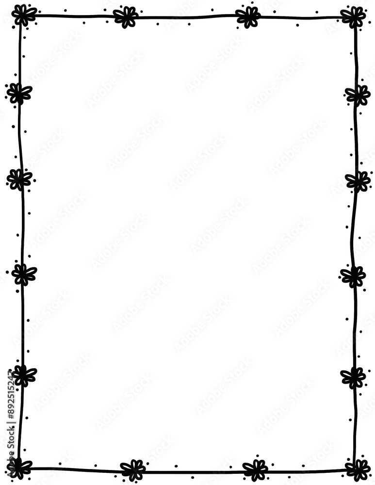 Doodle Borders Frames Clipart Commercial Use, Spring Doodle Borders ...