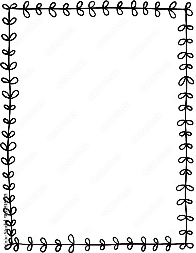 Doodle Borders Frames Clipart Commercial Use, Spring Doodle Borders ...