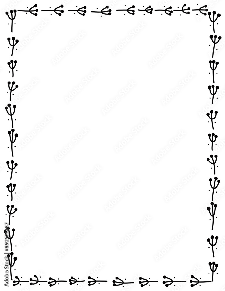 Doodle Borders Frames Clipart Commercial Use, Spring Doodle Borders ...