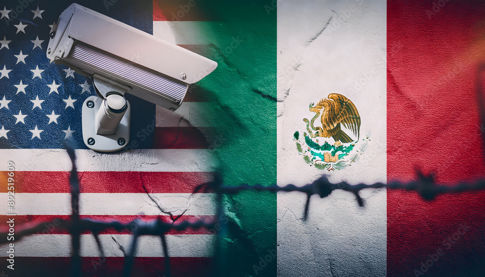 Surveillance camera as a symbol of control, surveillance, security ...