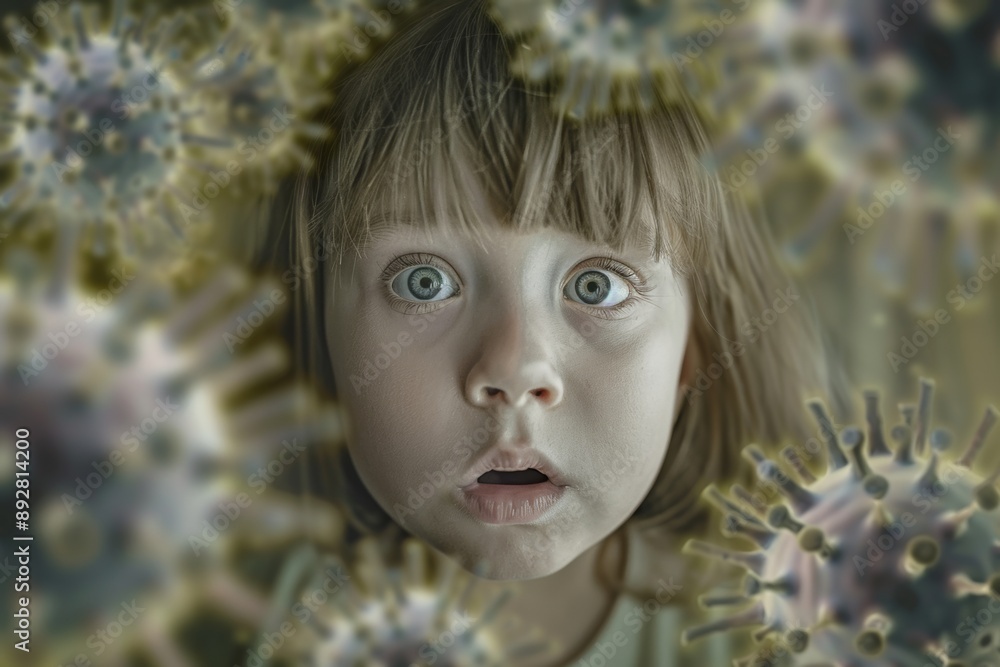 Vulnerable little girl captured poignant look of fragile innocence ...