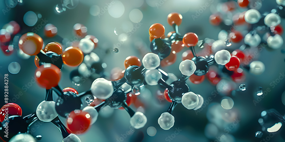 Visualizing the van der Waals structure of tirzepatide molecule in a 3D ...