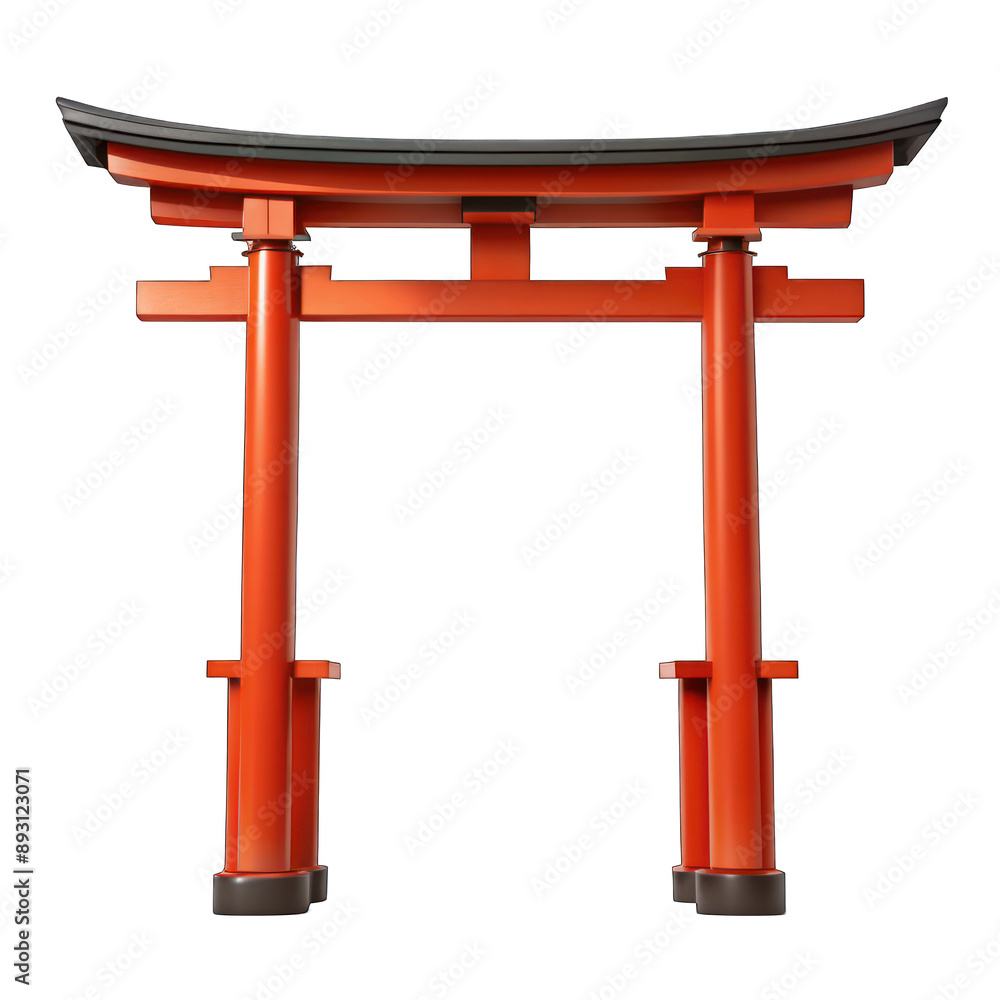 Japanese torii arch gate isolated on transparent background Stock Photo ...