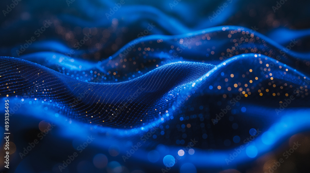 Futuristic abstract blue technology background featuring dynamic lines ...