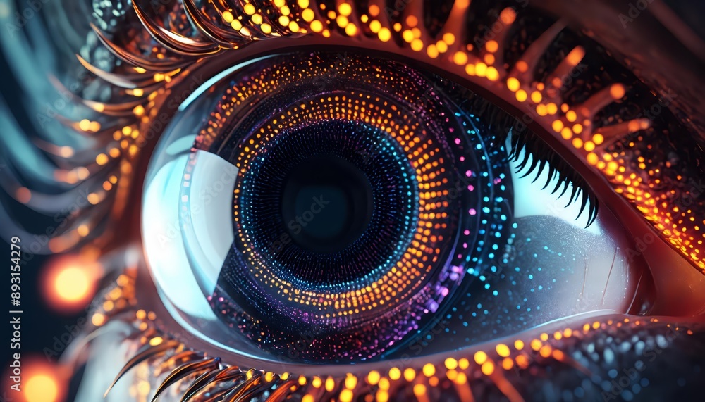 Advanced cyber technology: electronic eye systems and AI for biometric ...